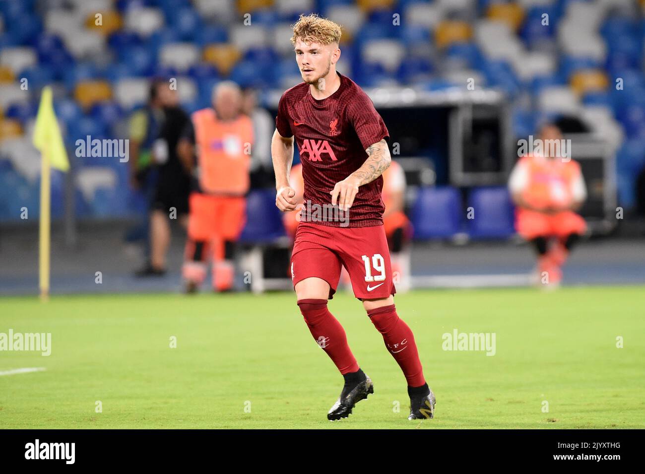 Naples, Italy. 7 Sep, 2022. Harvey Elliott of Liverpool FC during the ...