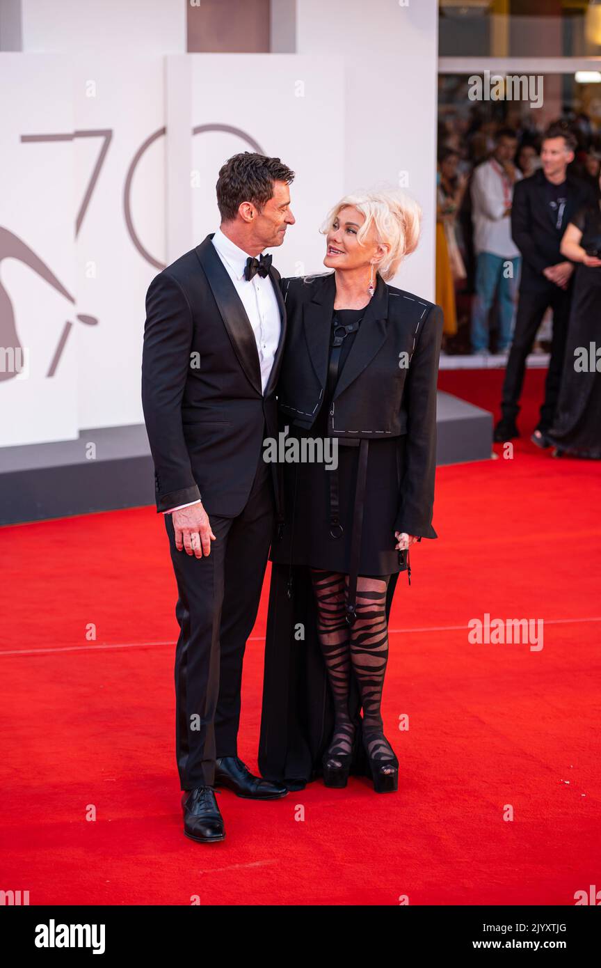 Venice, Italy. 07th Sep, 2022. Hugh Jackman and his wife Deborra-Lee ...