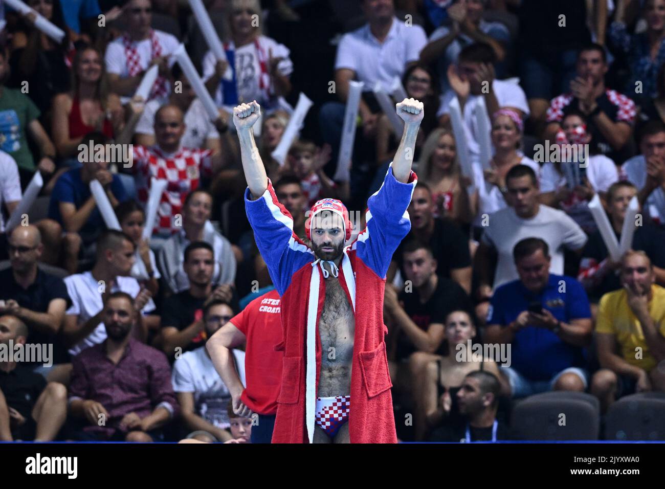 SPLIT, CROATIA - SEPTEMBER 08: Toni Popadic of Croatia celebrates ...