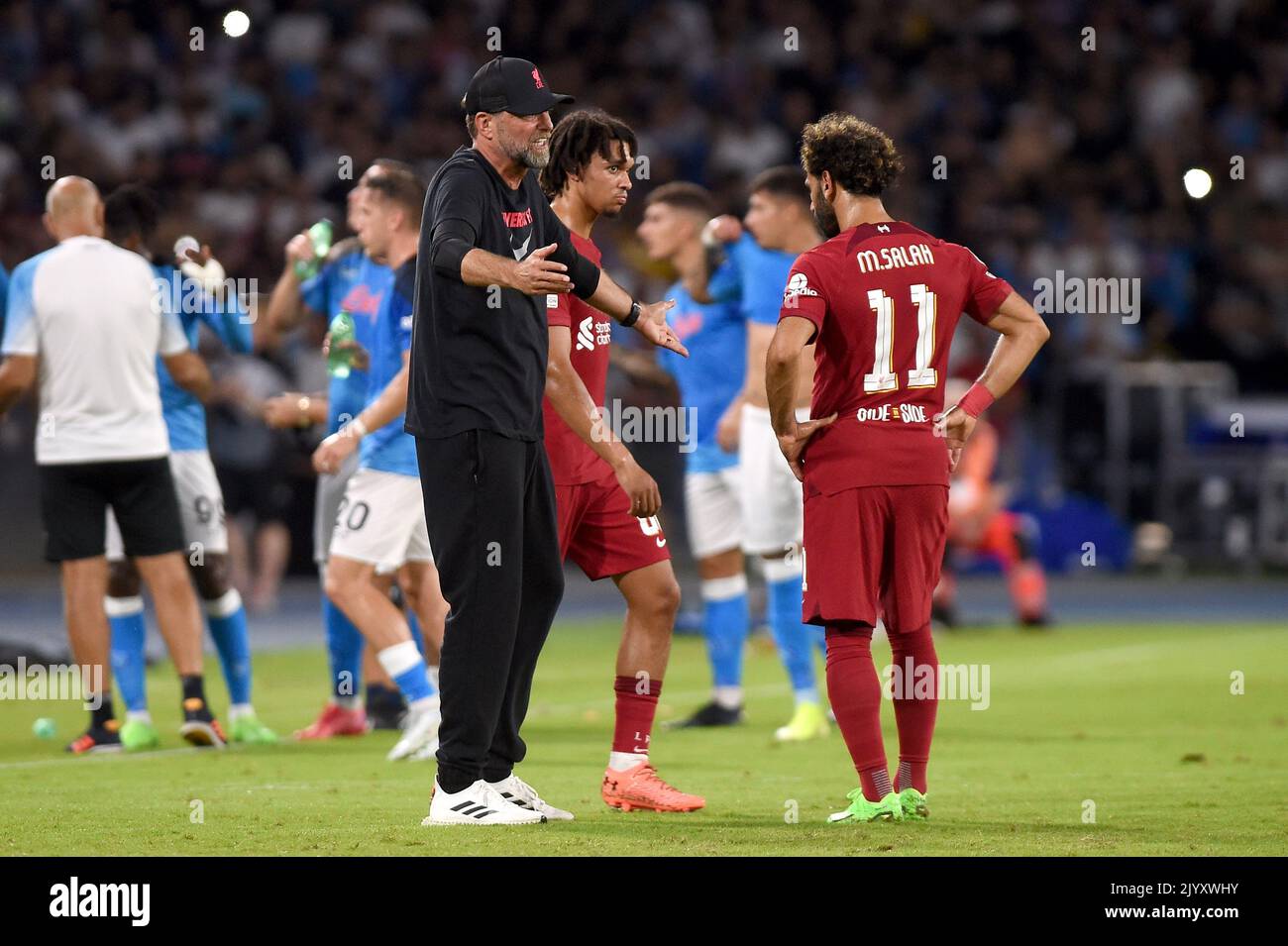 Naples, Italy. 7 Sep, 2022. Head Coach of Liverpool FC Jurgen Klopp ...