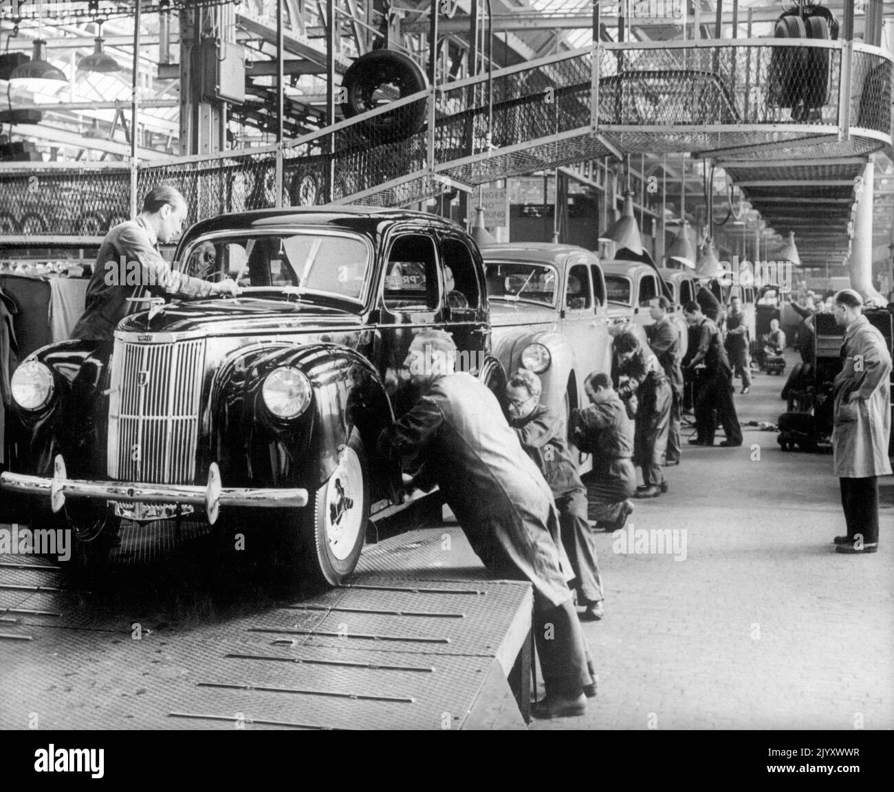 Model T Assembly Line Workers