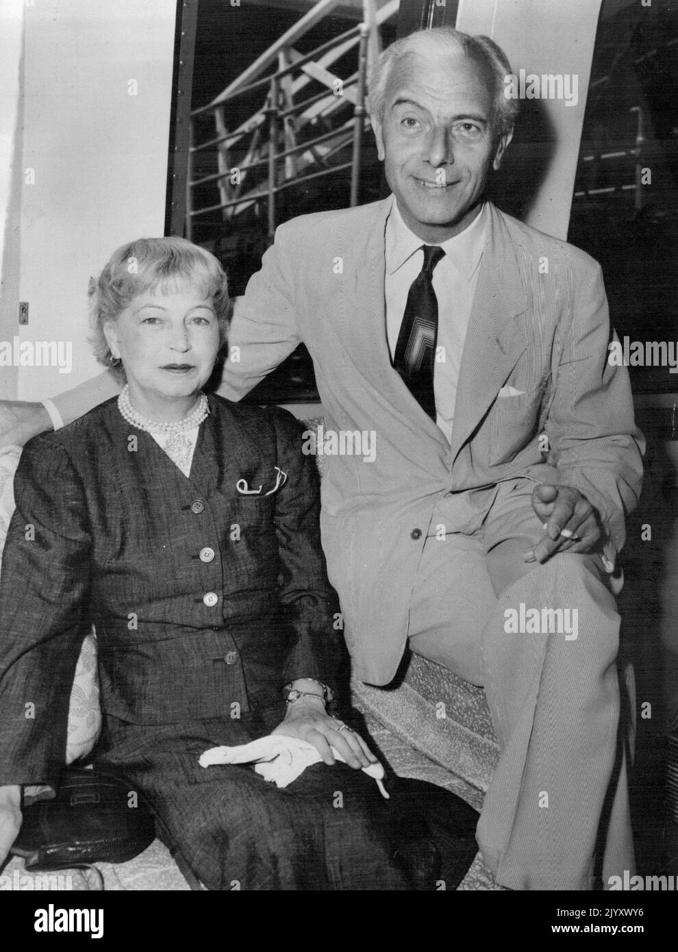 Prince Ferdinand and Princess Dorothy of Liechtenstein in the Oronsay ...