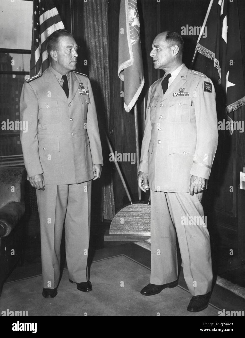 Military Commanders Meet -- Admiral Arthur W, Radford, USN, Commander ...