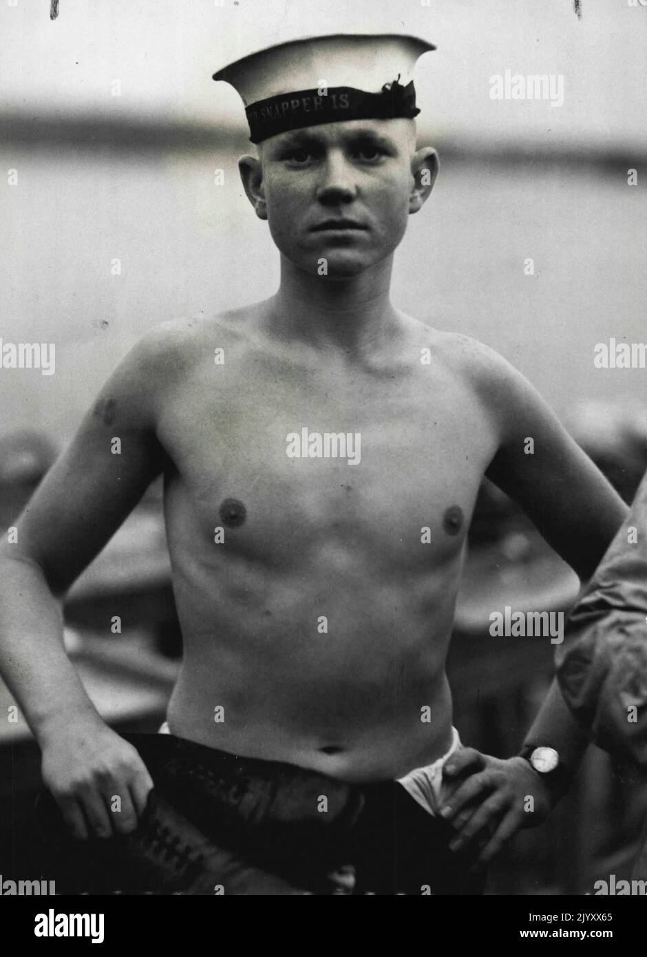 Sea-scout James Wheatley, one of the heroes of the Rodney disaster. He ...