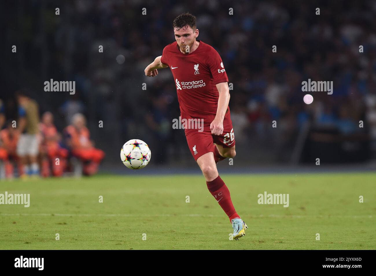Naples, Italy. 7 Sep, 2022. Andrew Robertson of Liverpool FC during the ...