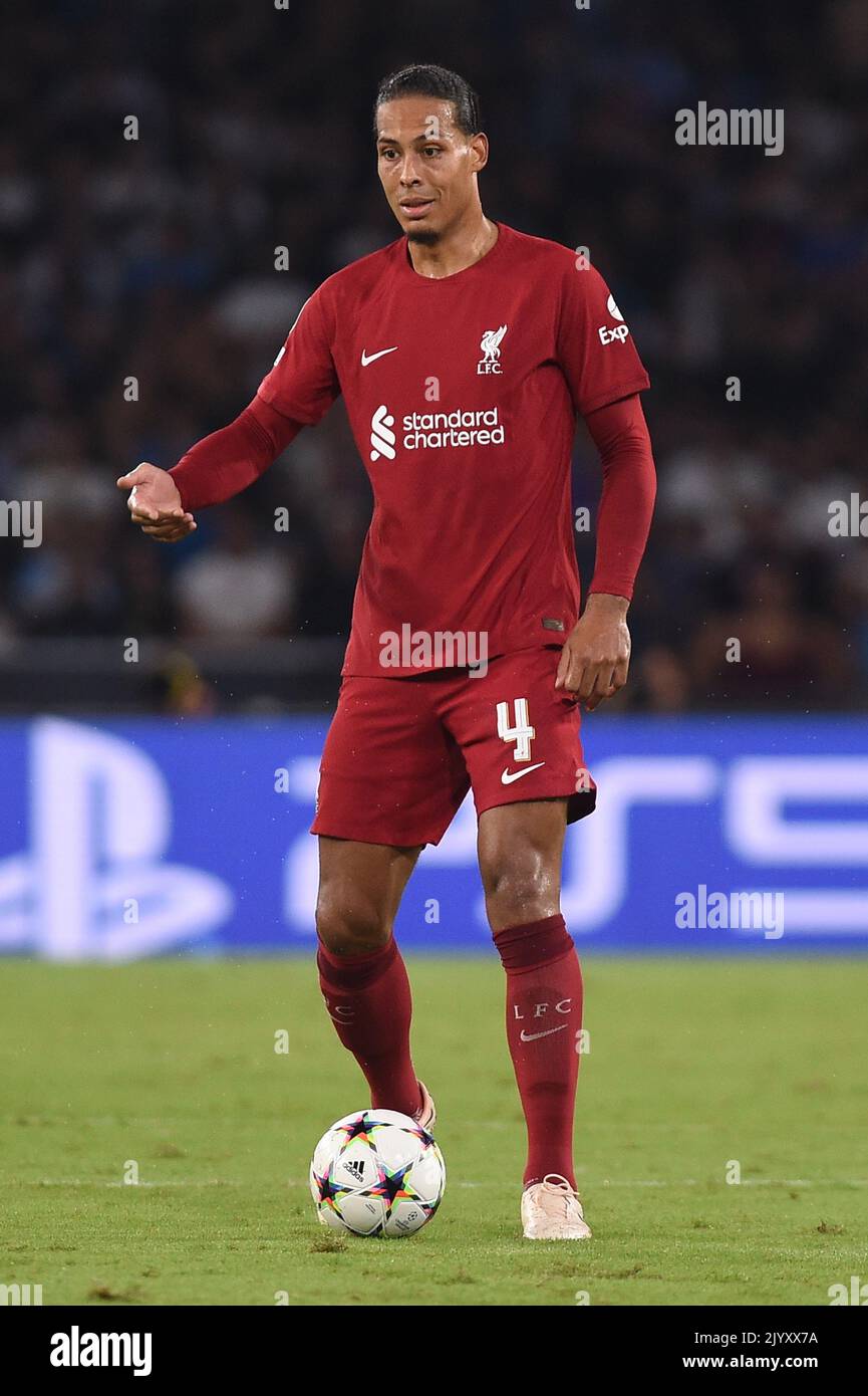 Naples, Italy. 7 Sep, 2022. Virgil van Dijk of Liverpool FC during the ...