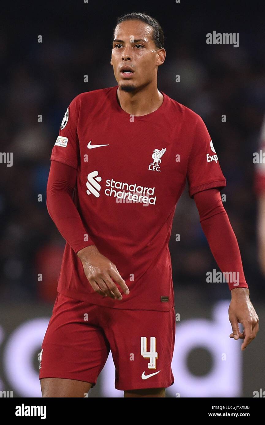 Naples, Italy. 7 Sep, 2022. Virgil van Dijk of Liverpool FC during the ...
