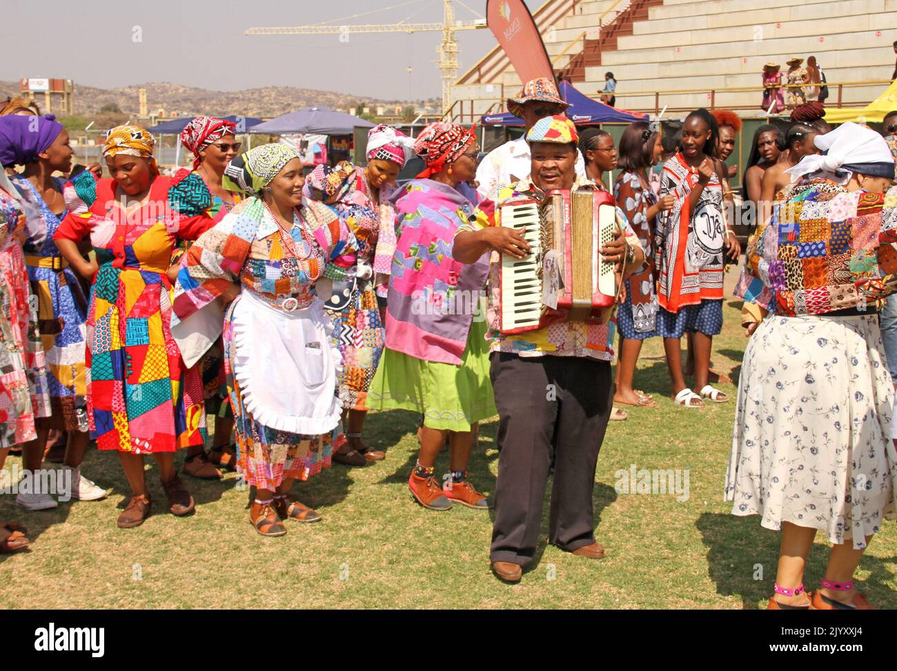 Windhoek, Namibia. 8th Sep, 2022. People perform during the Cultural ...