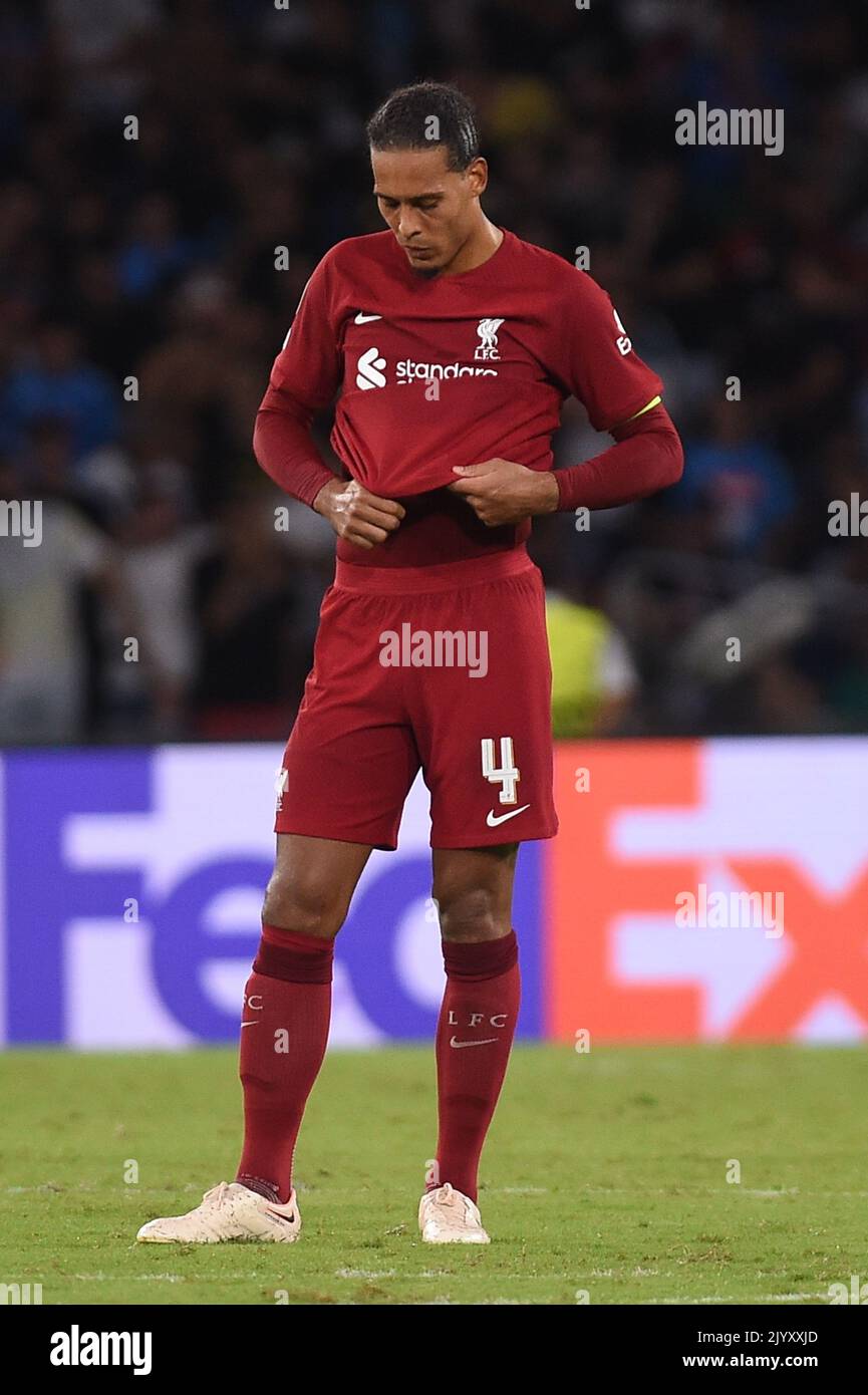 Naples, Italy. 7 Sep, 2022. Virgil van Dijk of Liverpool FC looks ...