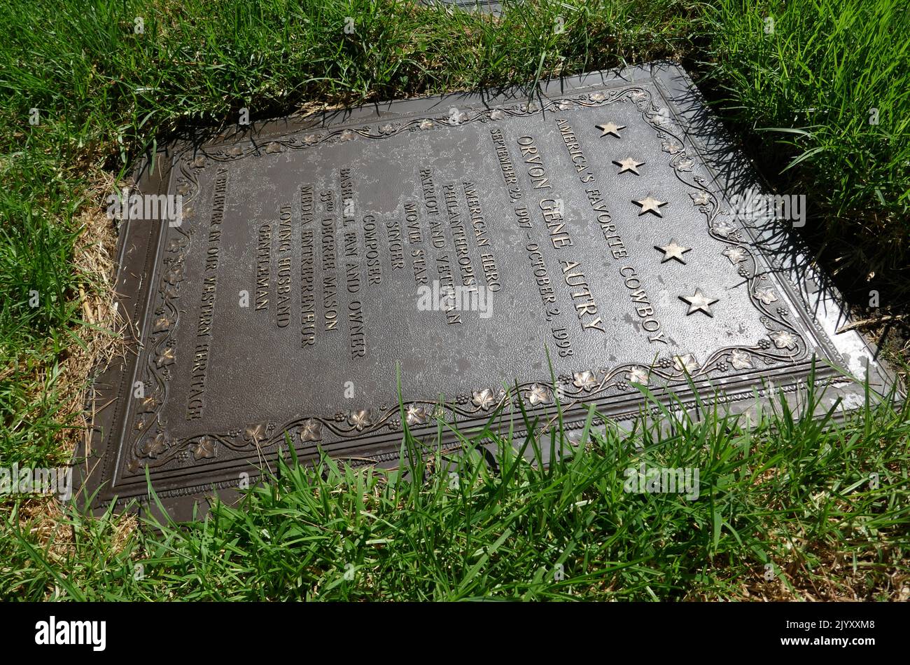 Los Angeles, California, USA 6th September 2022 Actor/Singer Gene Autry ...