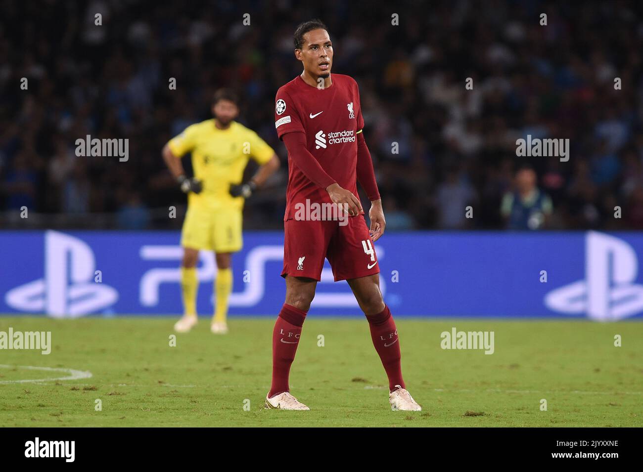 Naples, Italy. 7 Sep, 2022. Virgil van Dijk of Liverpool FC during the ...