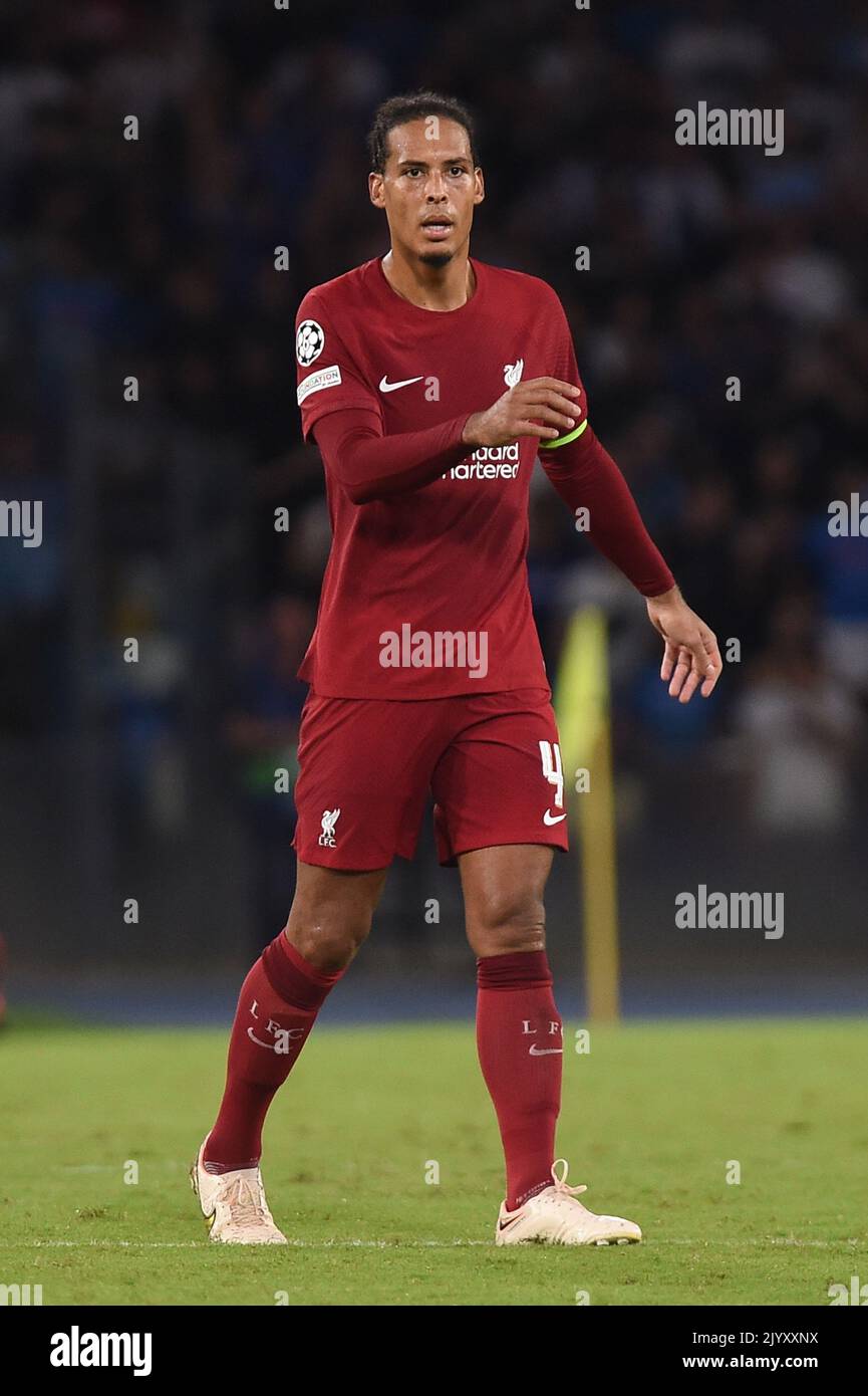 Naples, Italy. 7 Sep, 2022. Virgil van Dijk of Liverpool FC during the ...