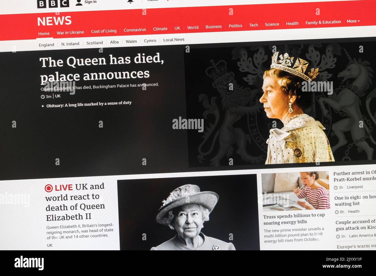 The immediate reaction (at 6.46pm) on the BBC News website to the ...