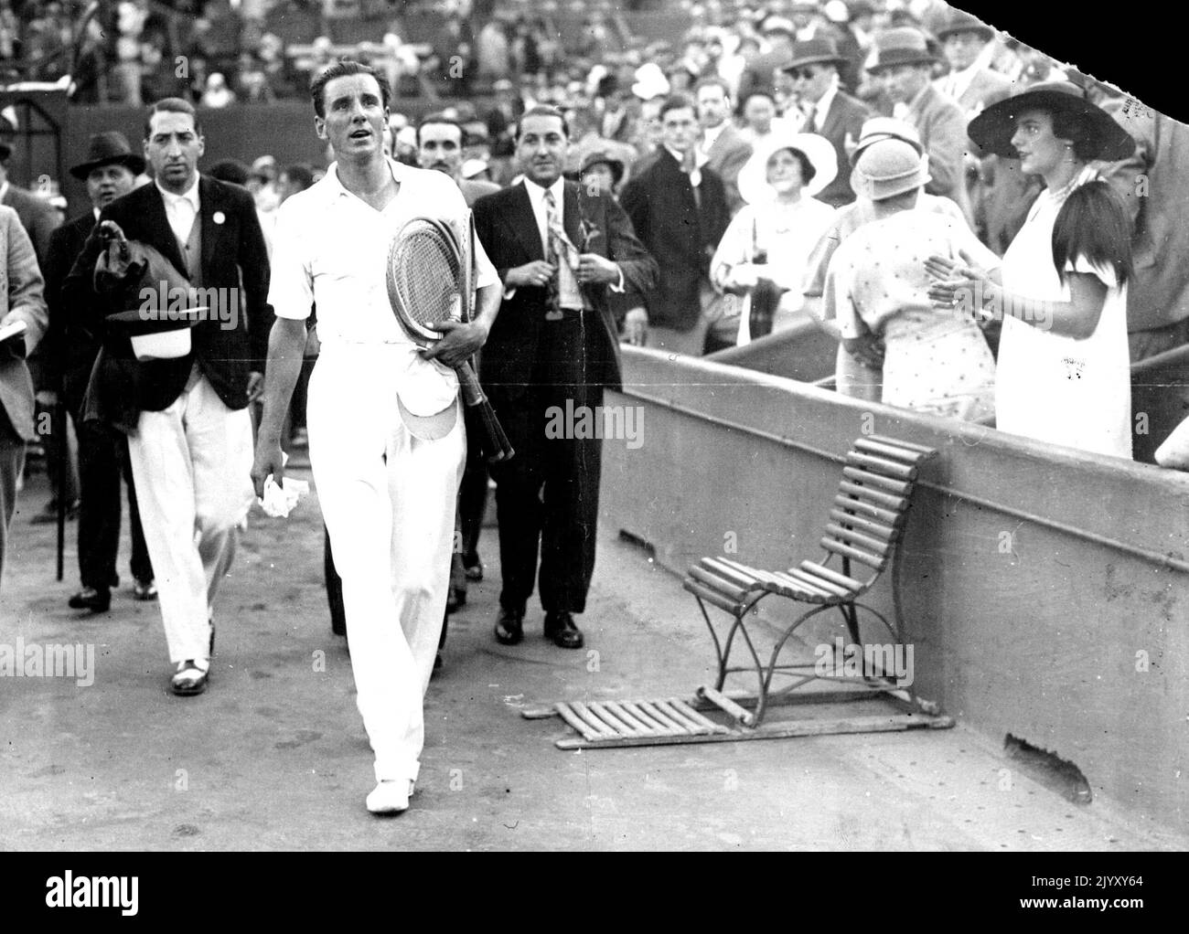 Perry Beats Cocket In Singles Of The Davis Cup Finals. Perry leaving ...