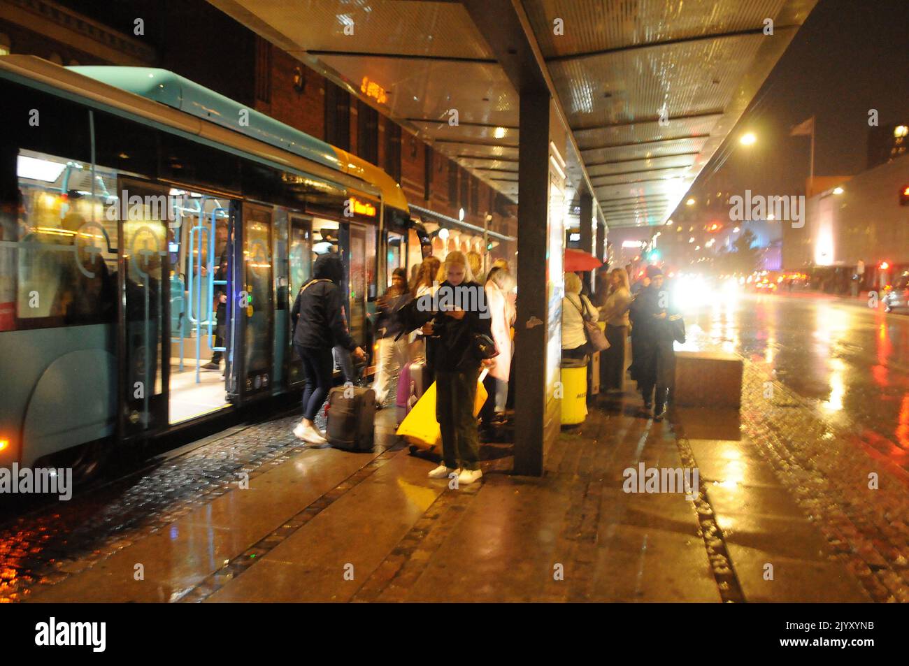 Copenhagen /Denmark/08 September 2022/Rainy weather evening in danish ...