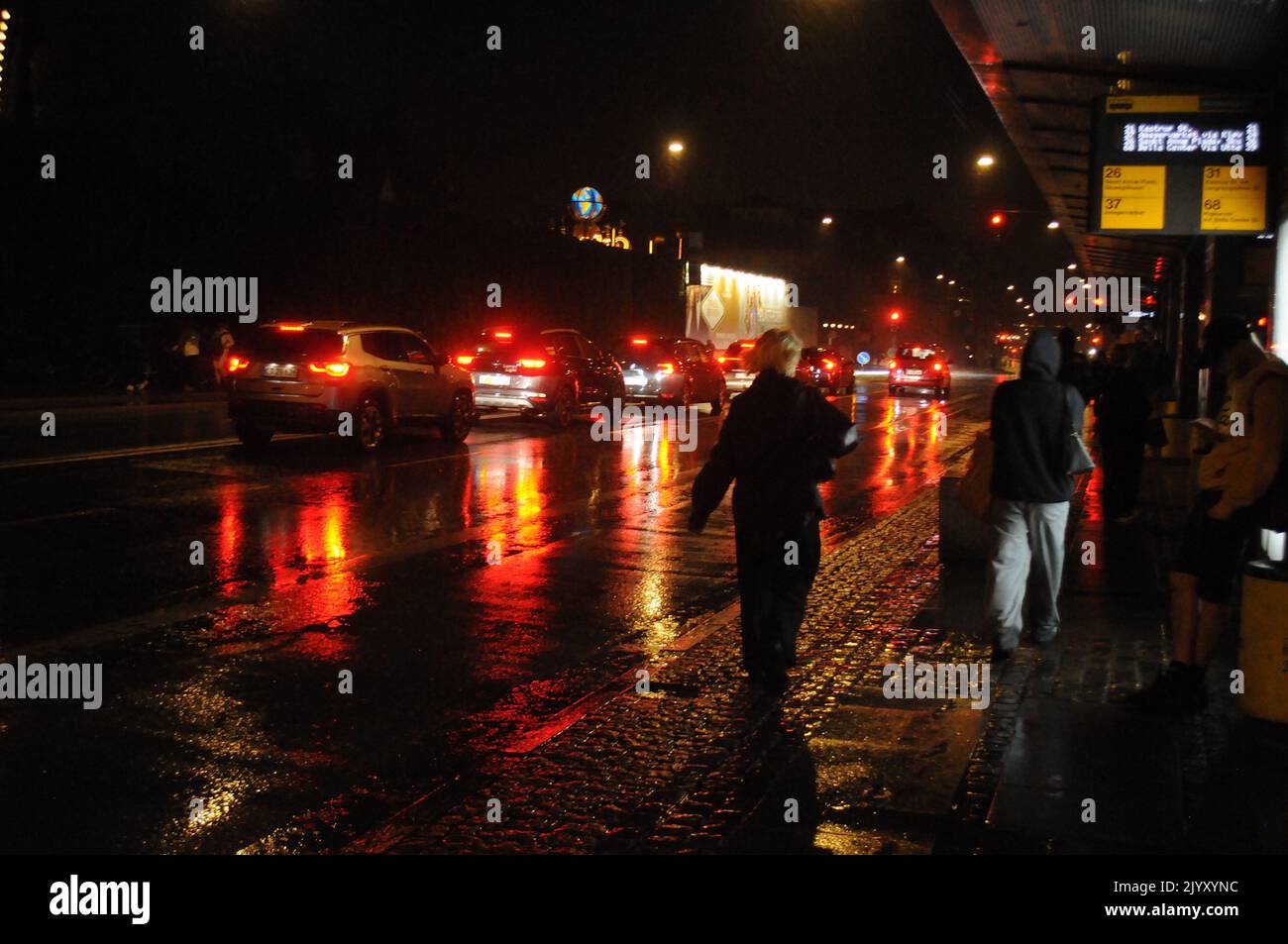 Copenhagen /Denmark/08 September 2022/Rainy weather evening in danish ...
