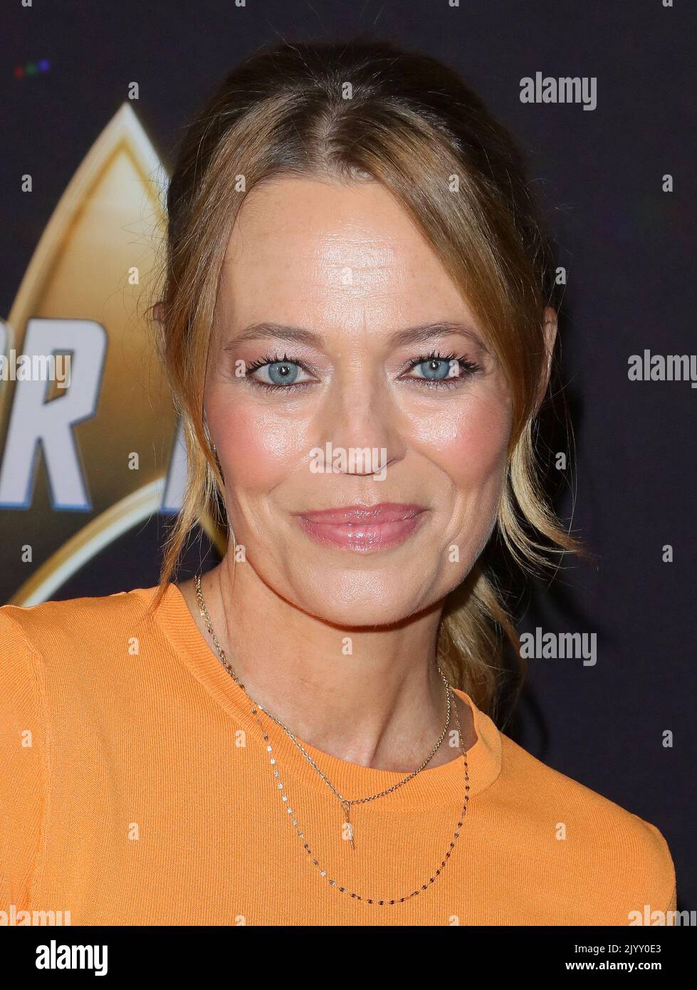 Jeri Ryan arrives at The Star Trek Celebration Red Carpet held at The ...
