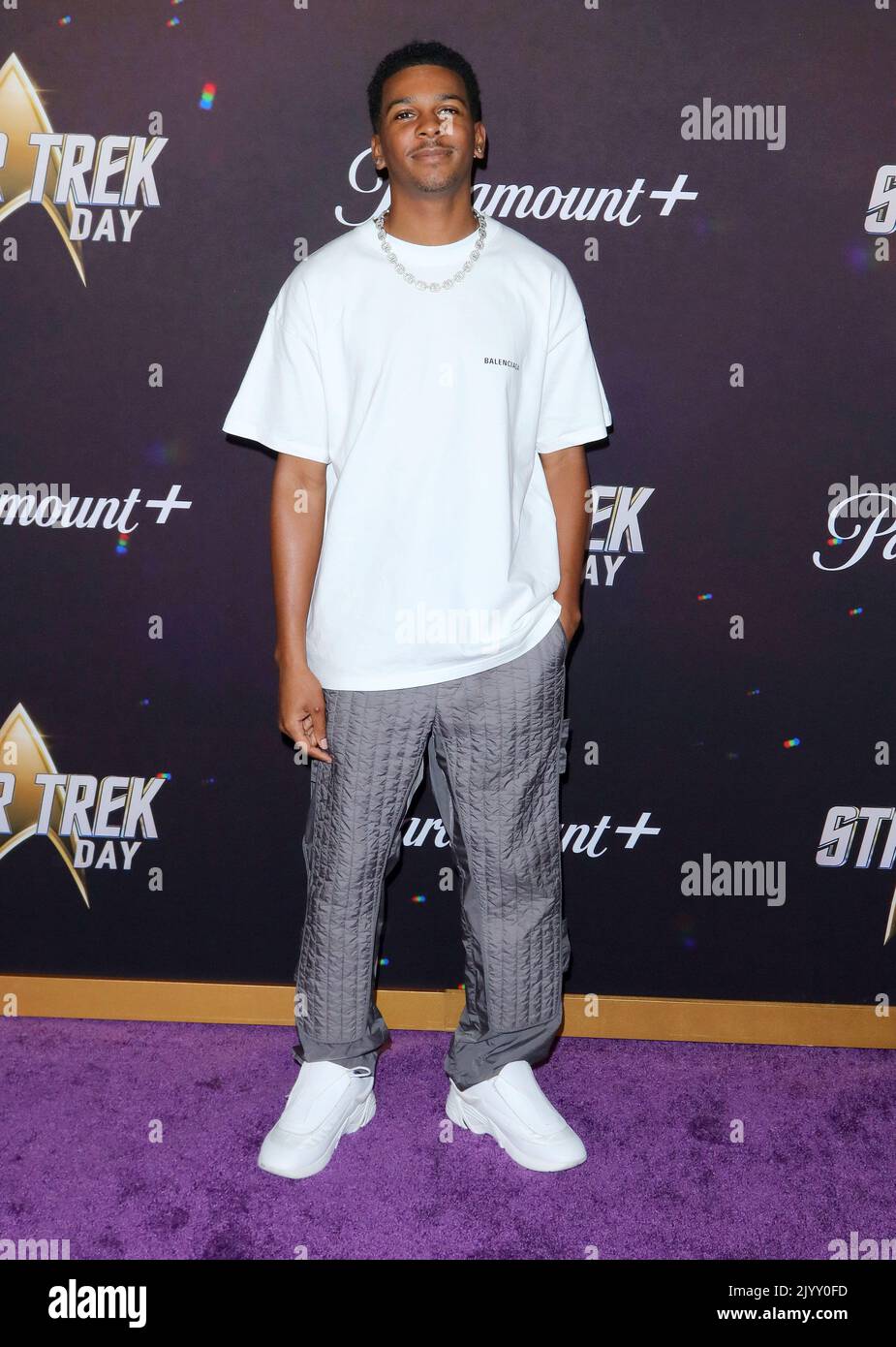 Brett Gray arrives at The Star Trek Celebration Red Carpet held at The ...