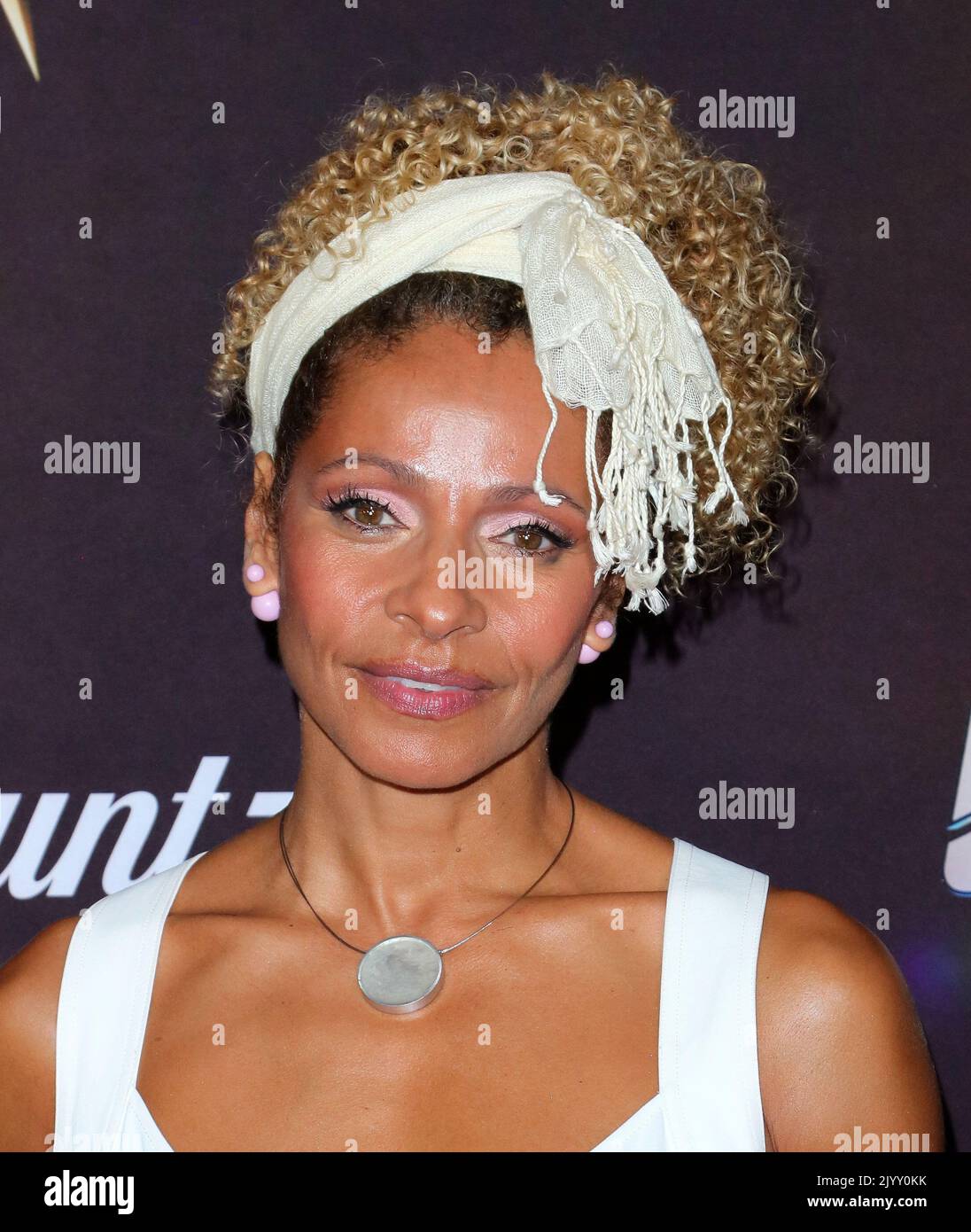 Michelle Hurd arrives at The Star Trek Celebration Red Carpet held at ...