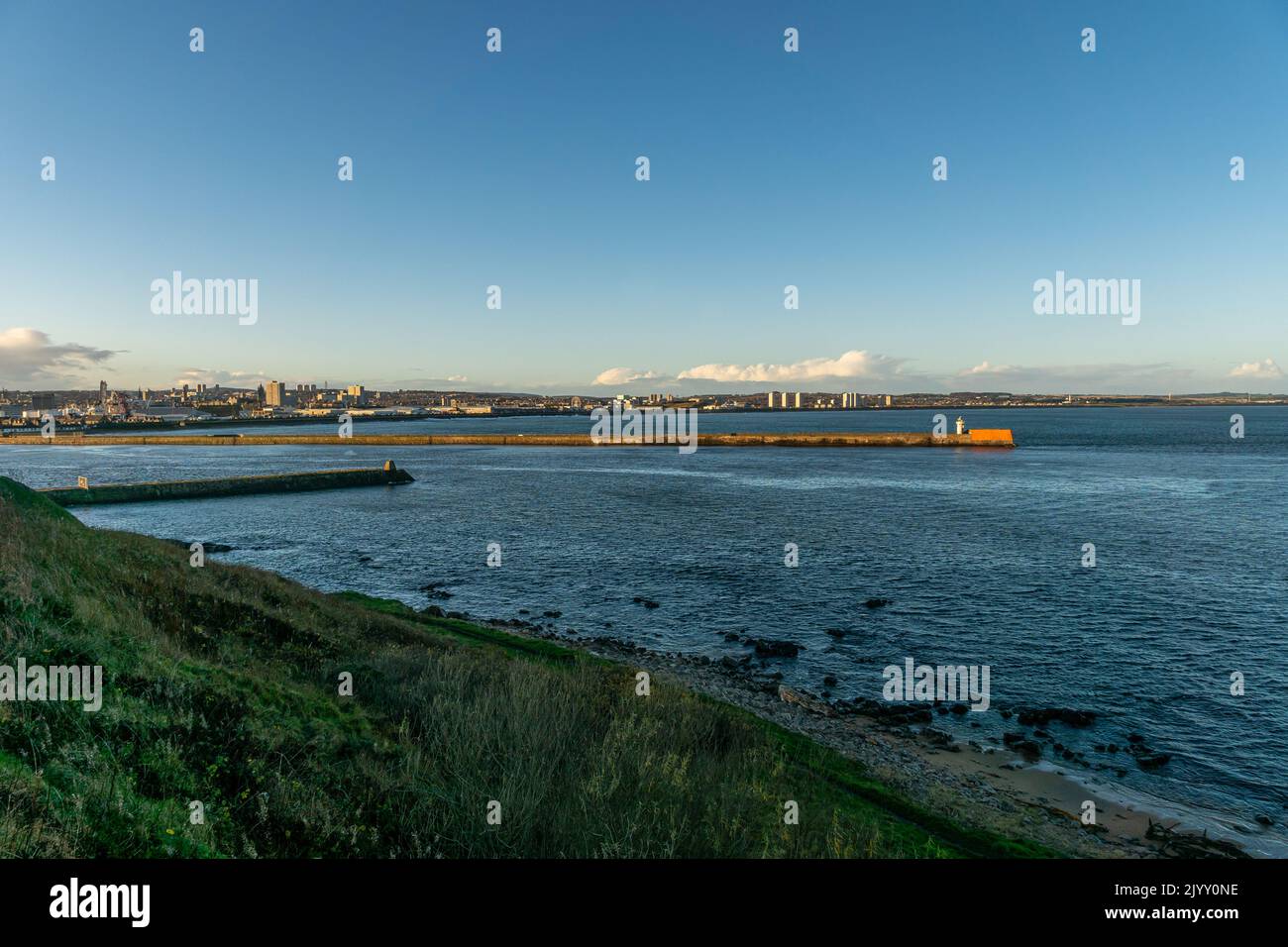 Aberdeen, Scotland, UK, November 20th 2022, Aberdeen breakwater at the ...