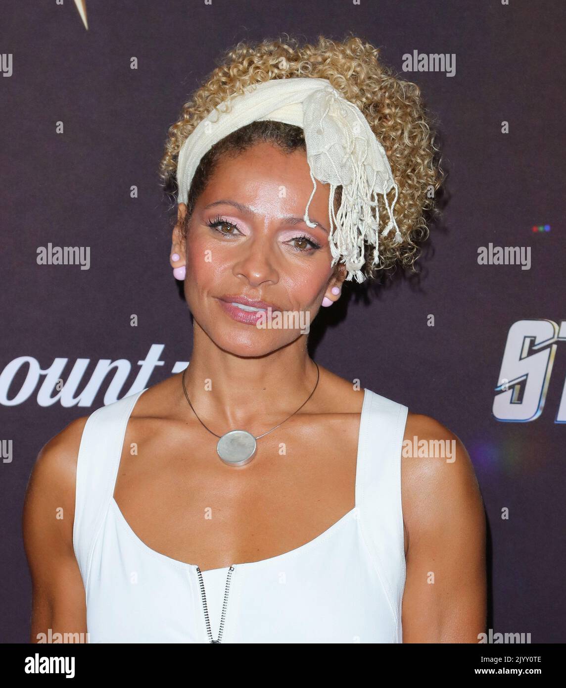 Michelle Hurd arrives at The Star Trek Celebration Red Carpet held at ...