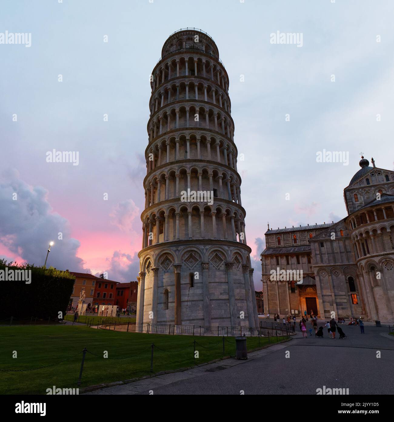 Square of Miracles in Pisa, Tuscany, Italy. Leaning Tower of Pisa at ...