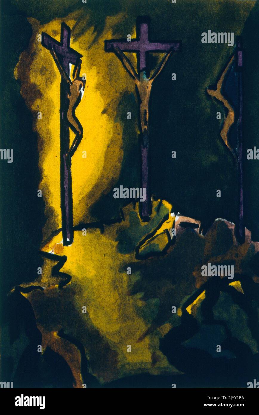 Illustration by daniel pipard (1914-1978) to Francois Villon 1944 by ...