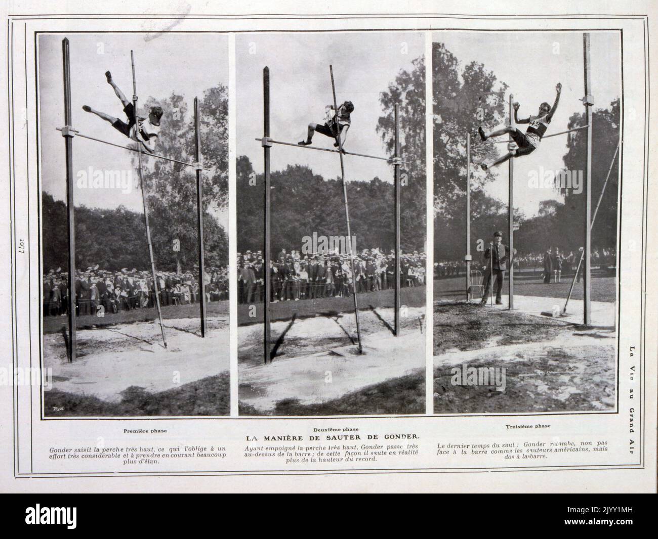 Fernand Gonder (1883 - 1969), French pole vaulter. He won the gold ...