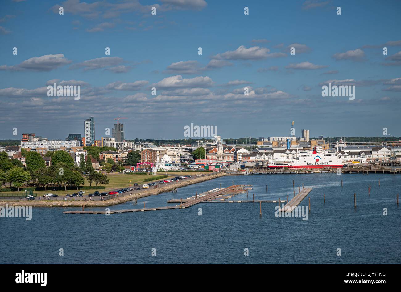 Southampton, England, UK - July 7, 2022: Harbor scenery. Historic Port ...