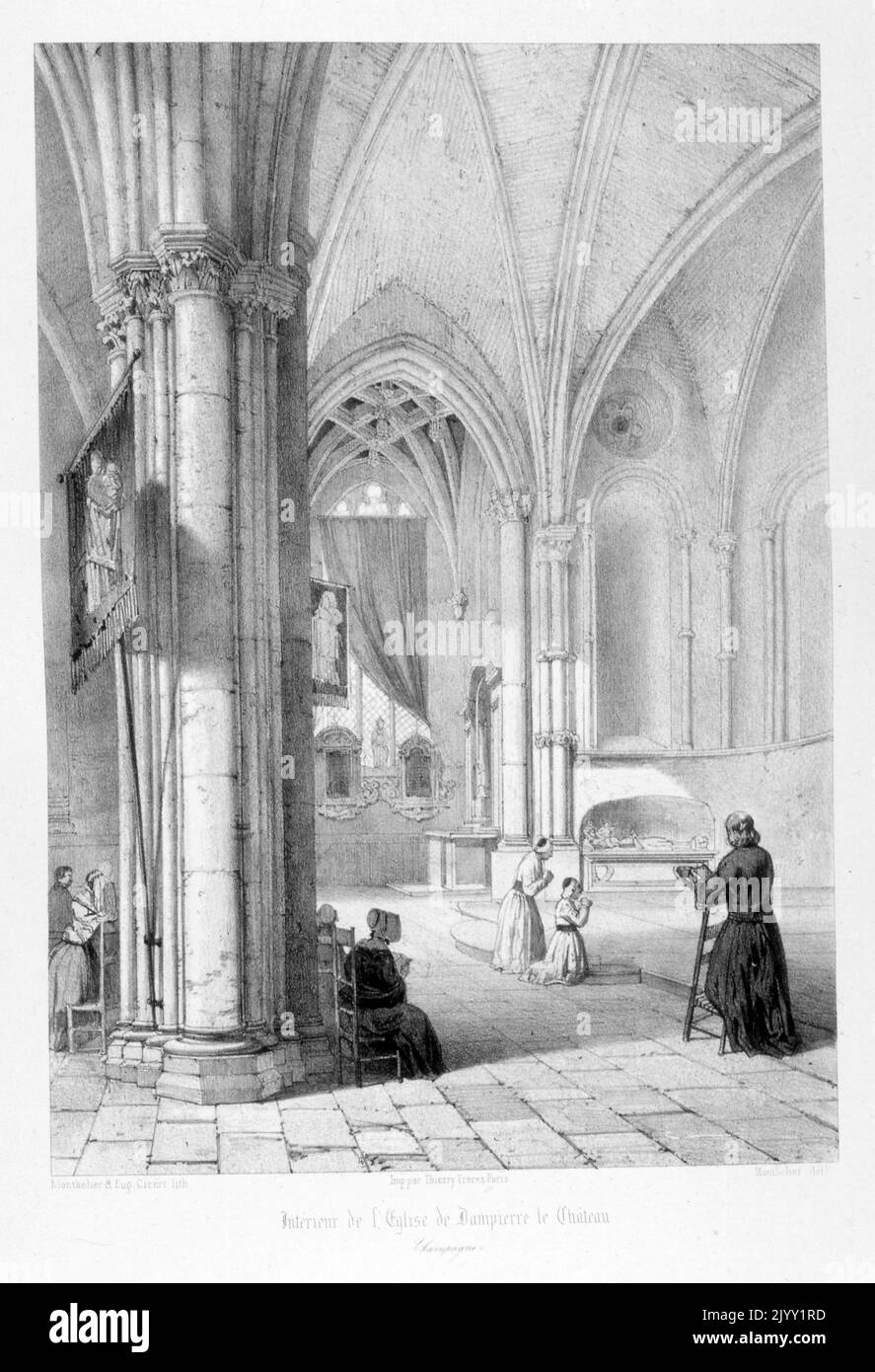 Eglise Saint-Pierre de Dampierre, in Dampierre-le-Chateau in the Marne ...