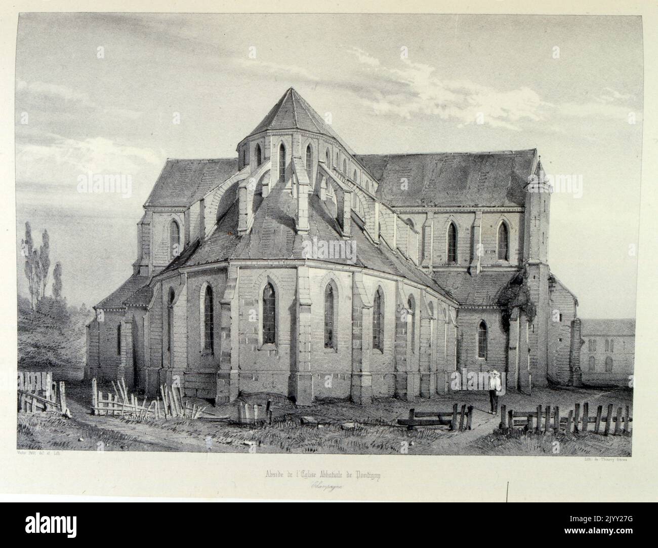 Pontigny Abbey church; The Cathedral-Abbey of the Assumption in ...