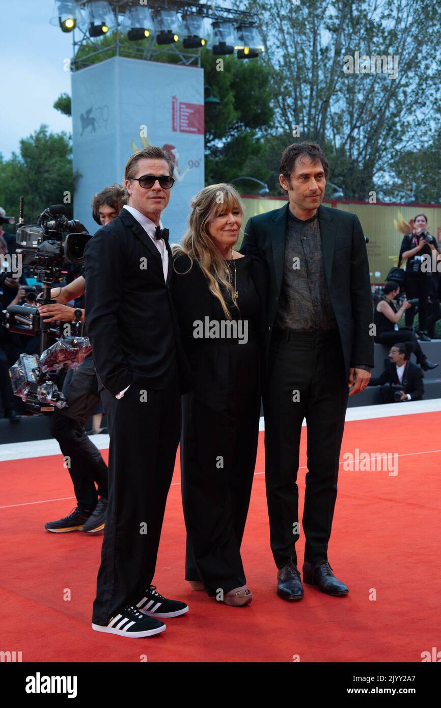 Brad Pitt, Dede Gardner, Jeremy Kleiner, attend the "Blonde" red carpet ...