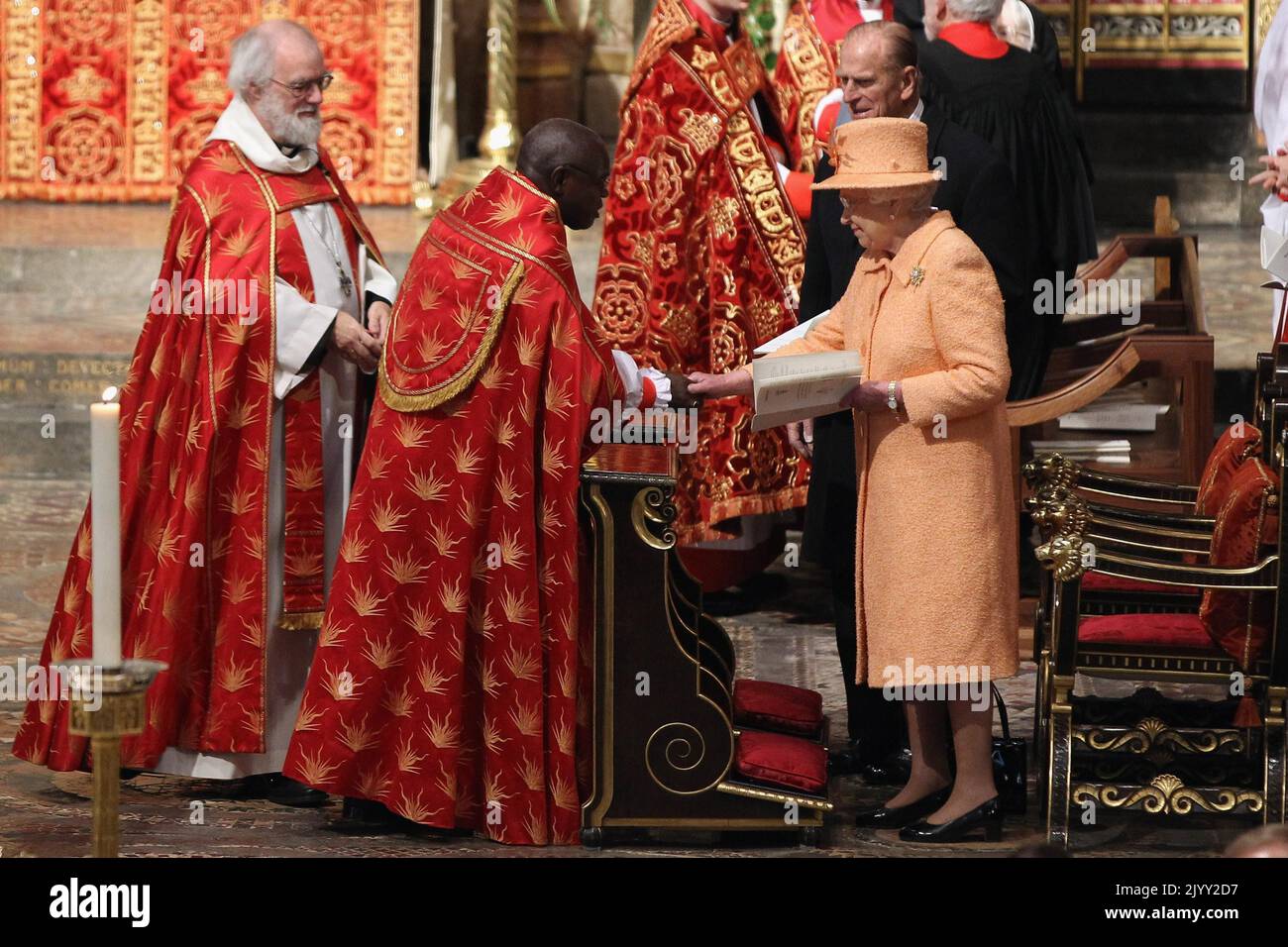 File photo dated 23/11/2010 of Queen Elizabeth II and the Duke of ...