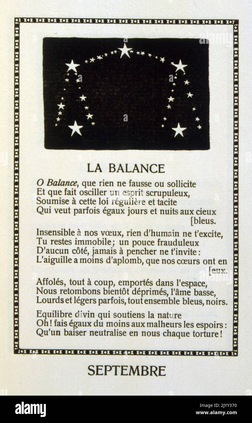 Illustration by Jean Daragnes (1886-1950) for the Months (Les Mois ...