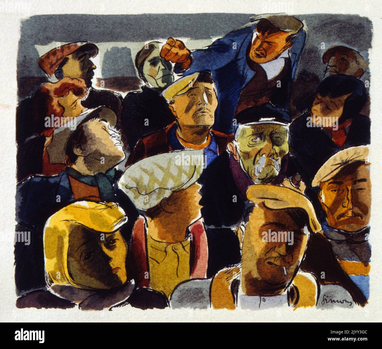 Illustration by Simons from 'Quand les sirenes' (1933)' by Maxence Van ...