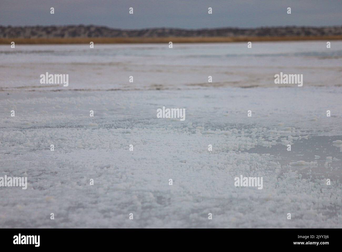 salt lagoon or salinera in Guerrero Negro Baja California Sur, Mexico ...