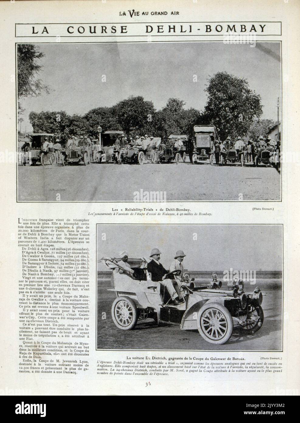 Vintage photograph of Indian Nobles and colonials driving an early ...