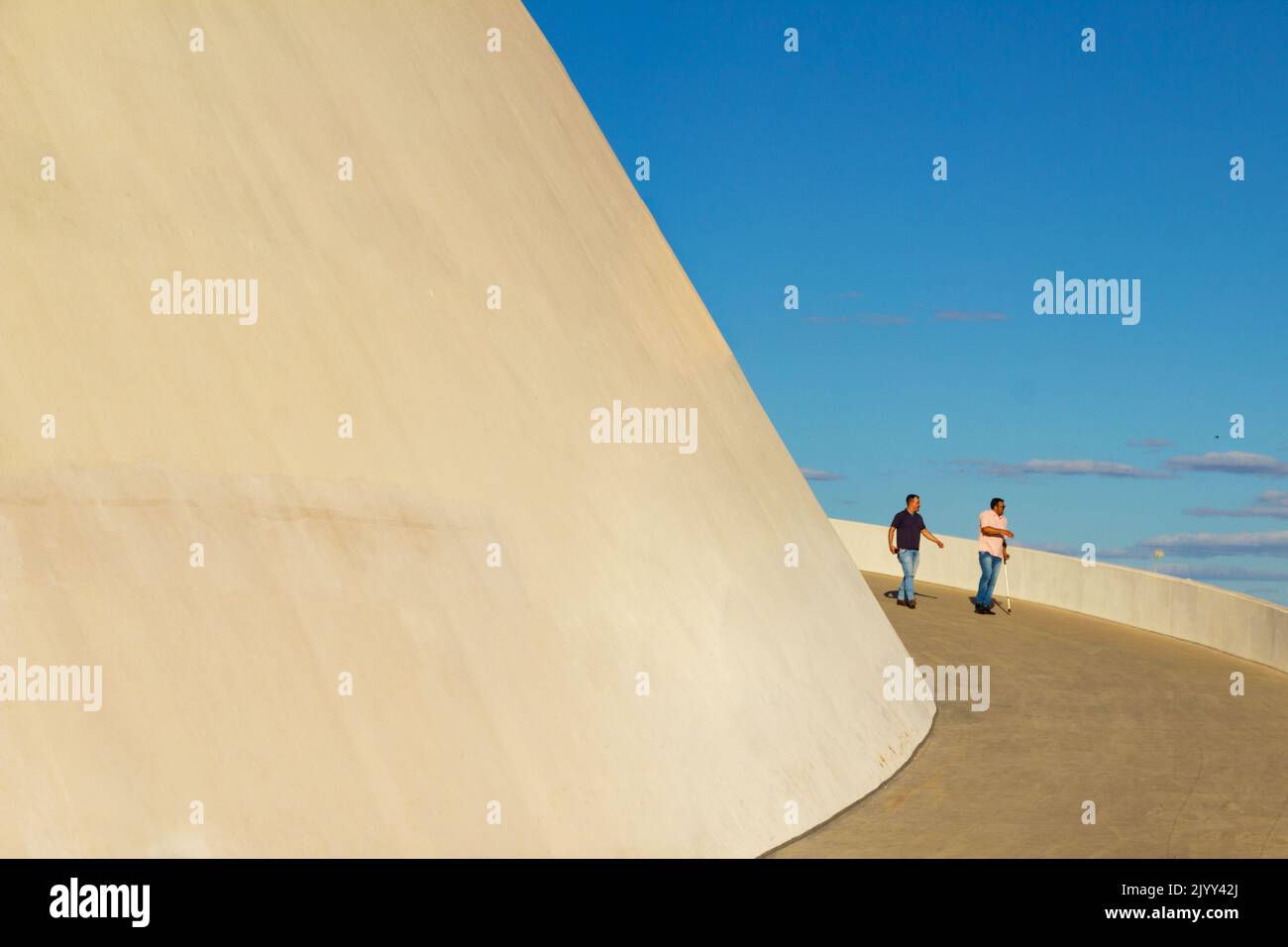 Brasília, Federal District, Brazil – July 23, 2022: Two people walking ...