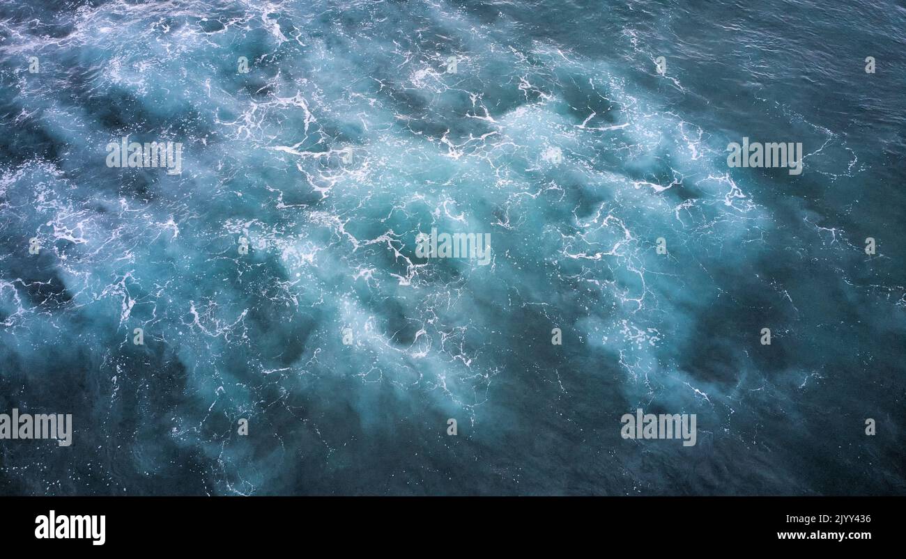 Aerial view of beautiful blue ocean waters in Sri Lanka Stock Photo - Alamy