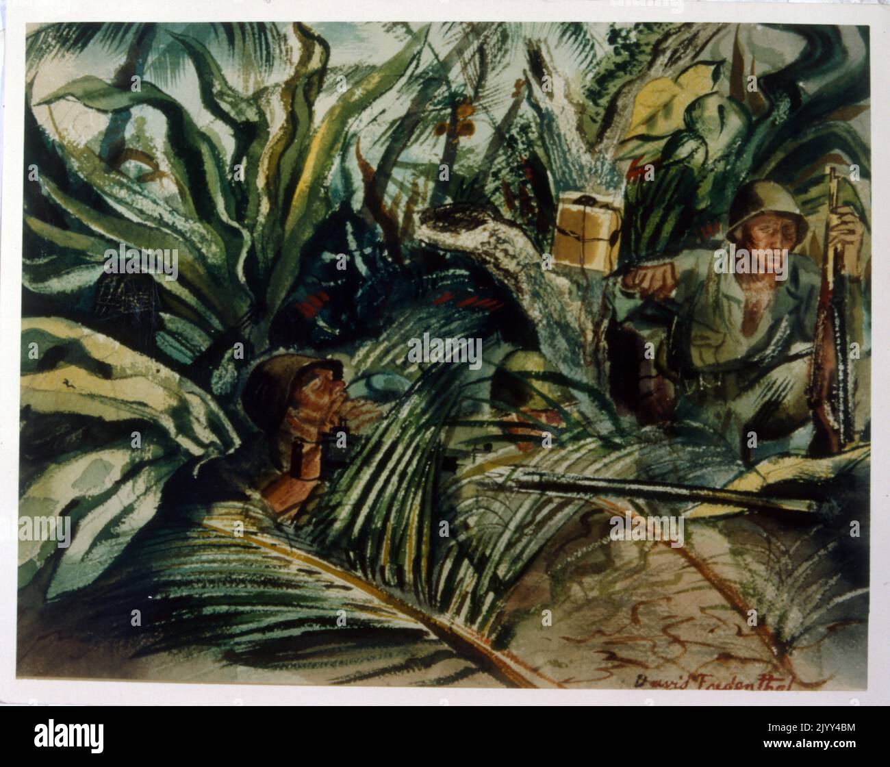 World War Two: American army under fire in the Jungles of New Britain ...