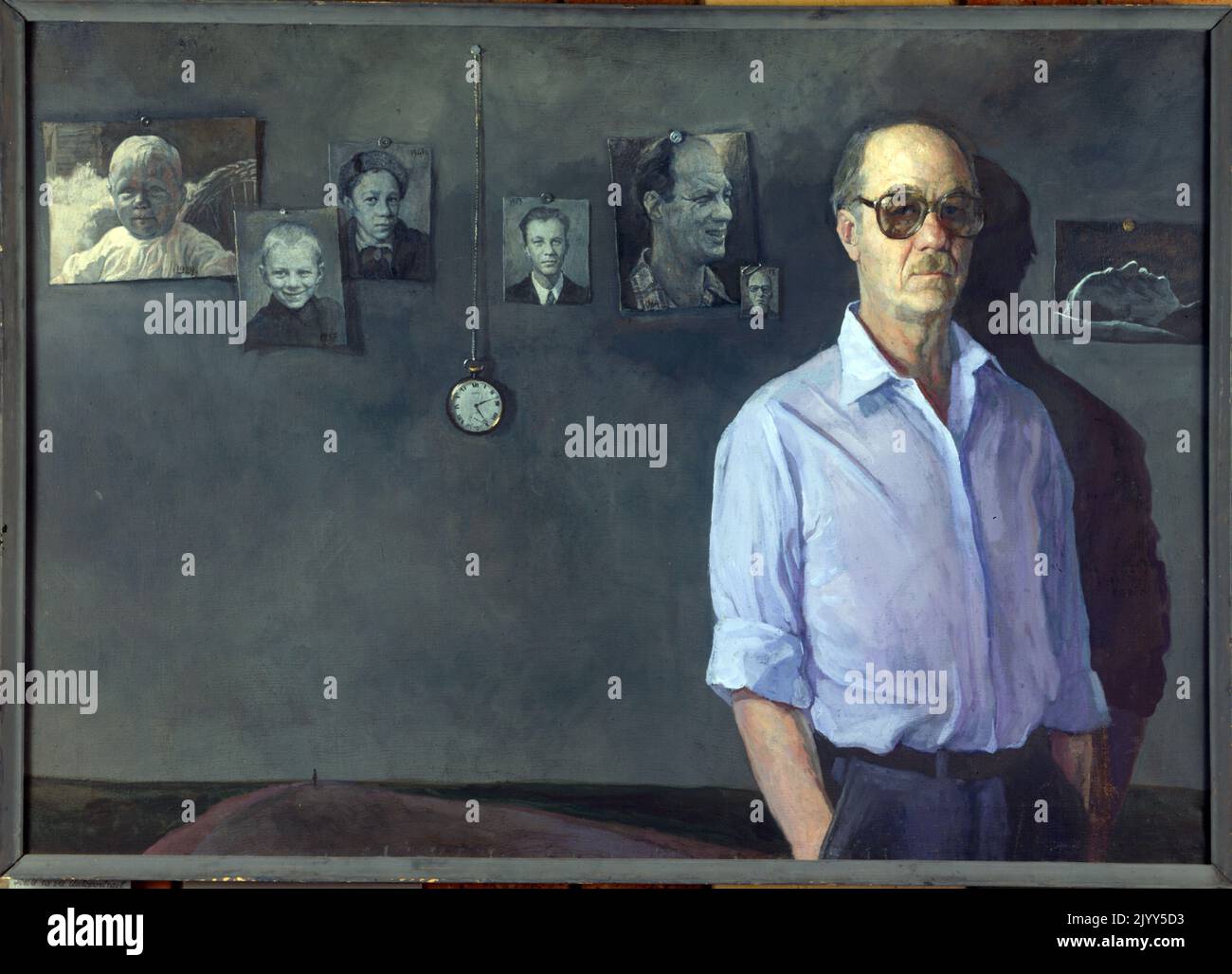 the whole life (self Portrait), 1987. Cardboard, gouache. By Soviet ...