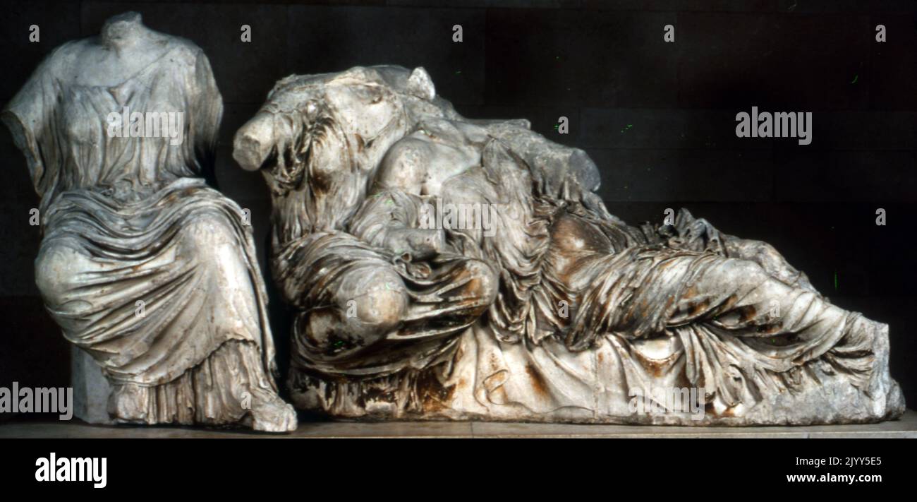 Hestia, Dione and Aphrodite, from Parthenon east pediment. between ...