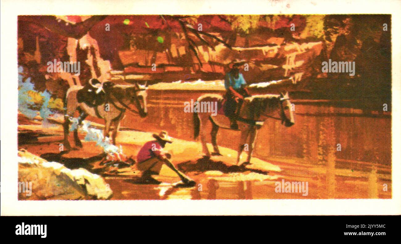 from a series of cards for Brooke Bond Tea; 1973; "Adventurers ...