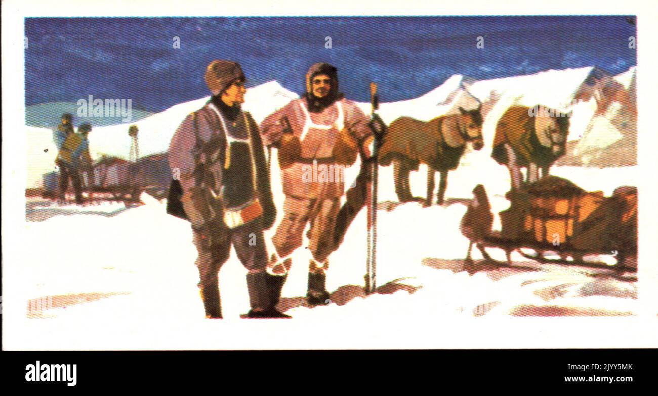 from a series of cards for Brooke Bond Tea; 1973; "Adventurers ...