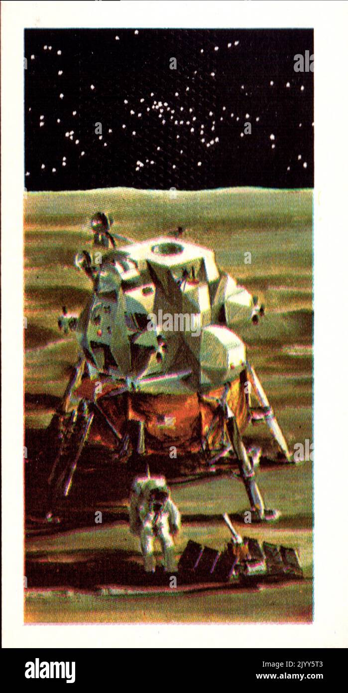 from a series of cards for Brooke Bond Tea; 1973; "The Race into Space ...