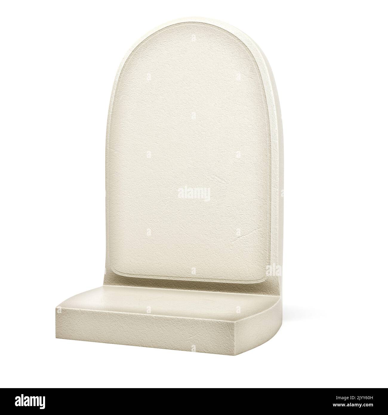 Old gravestone isolated on white backround. 3d rendering Stock Photo ...