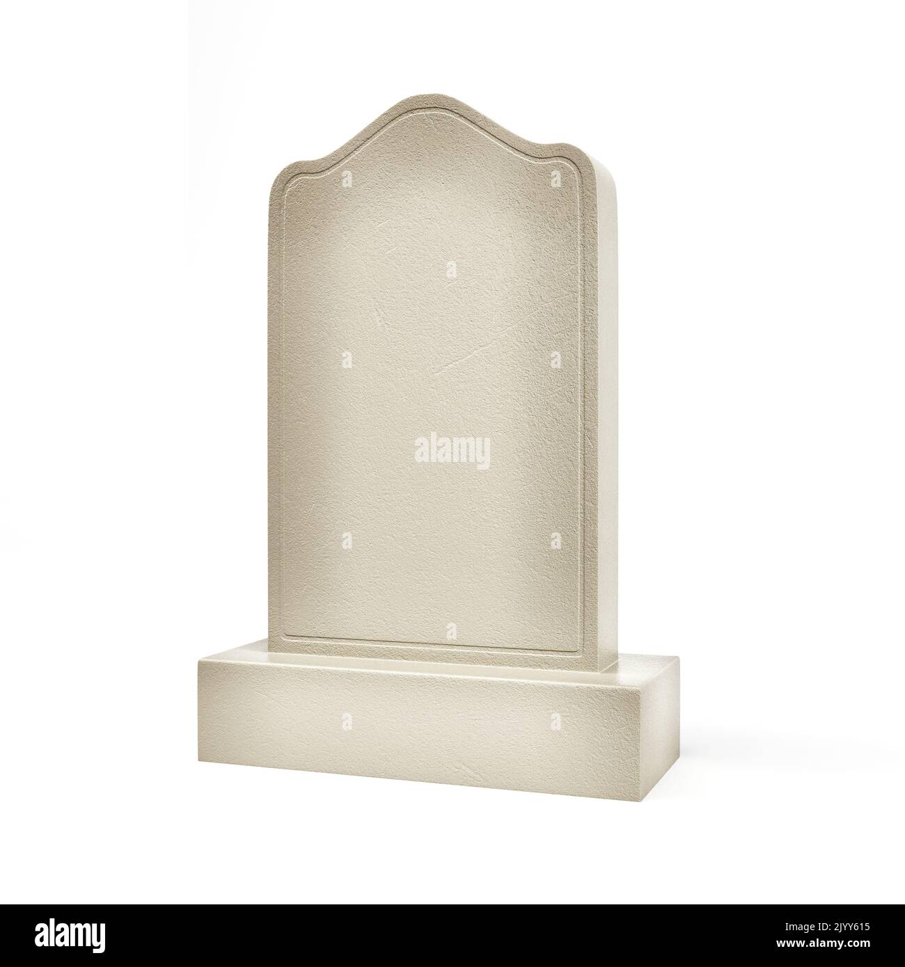 Old gravestone isolated on white backround. 3d rendering Stock Photo ...