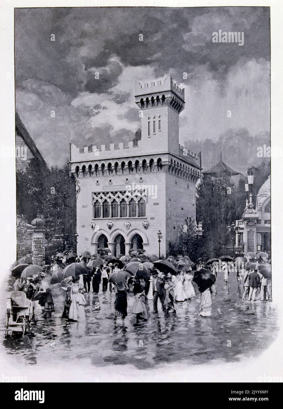 Exposition Universelle (World Fair) Paris, 1900; Illustration of the ...