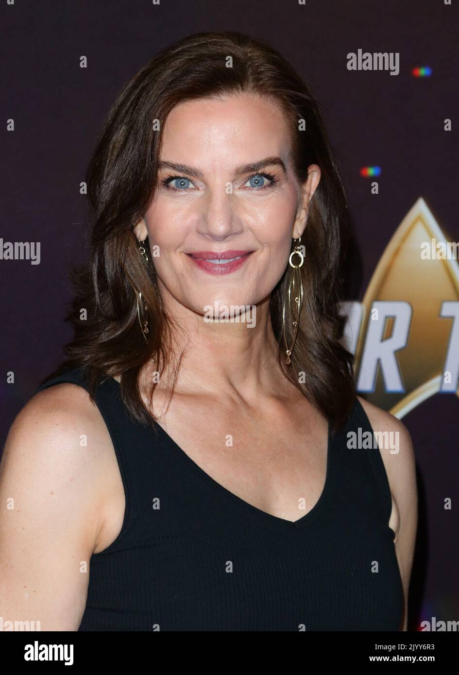 Terry Farrell arrives at The Star Trek Celebration Red Carpet held at ...