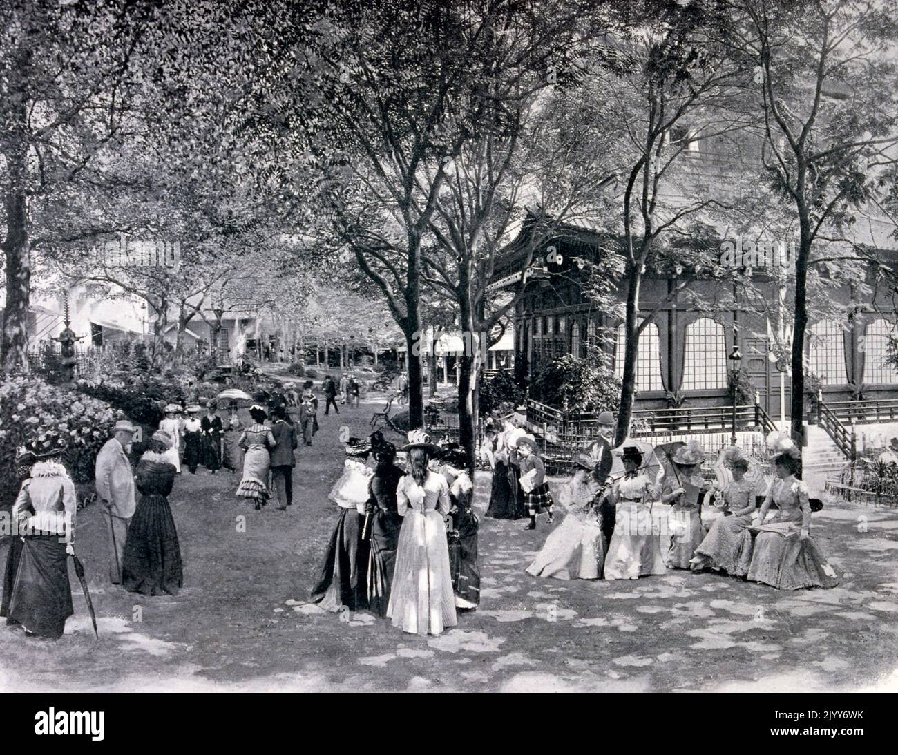 Exposition Universelle (World Fair) Paris, 1900; Japanese quarter in ...